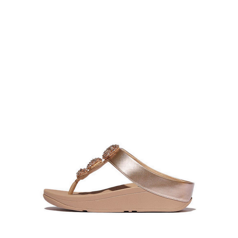 Beadie-Button Metallic Toe-Post Sandals – FitFlop Indonesia